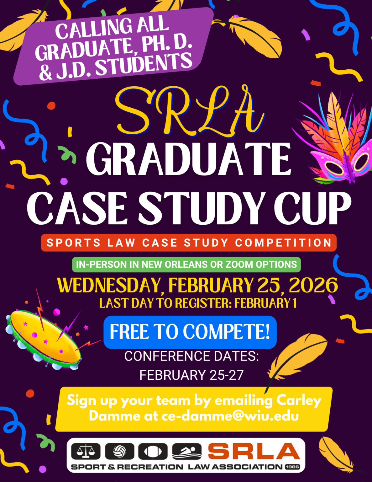 2026 Graduate Case Study Competition – Sport and Recreation Law Association